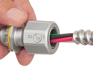 2. Push cable into fitting